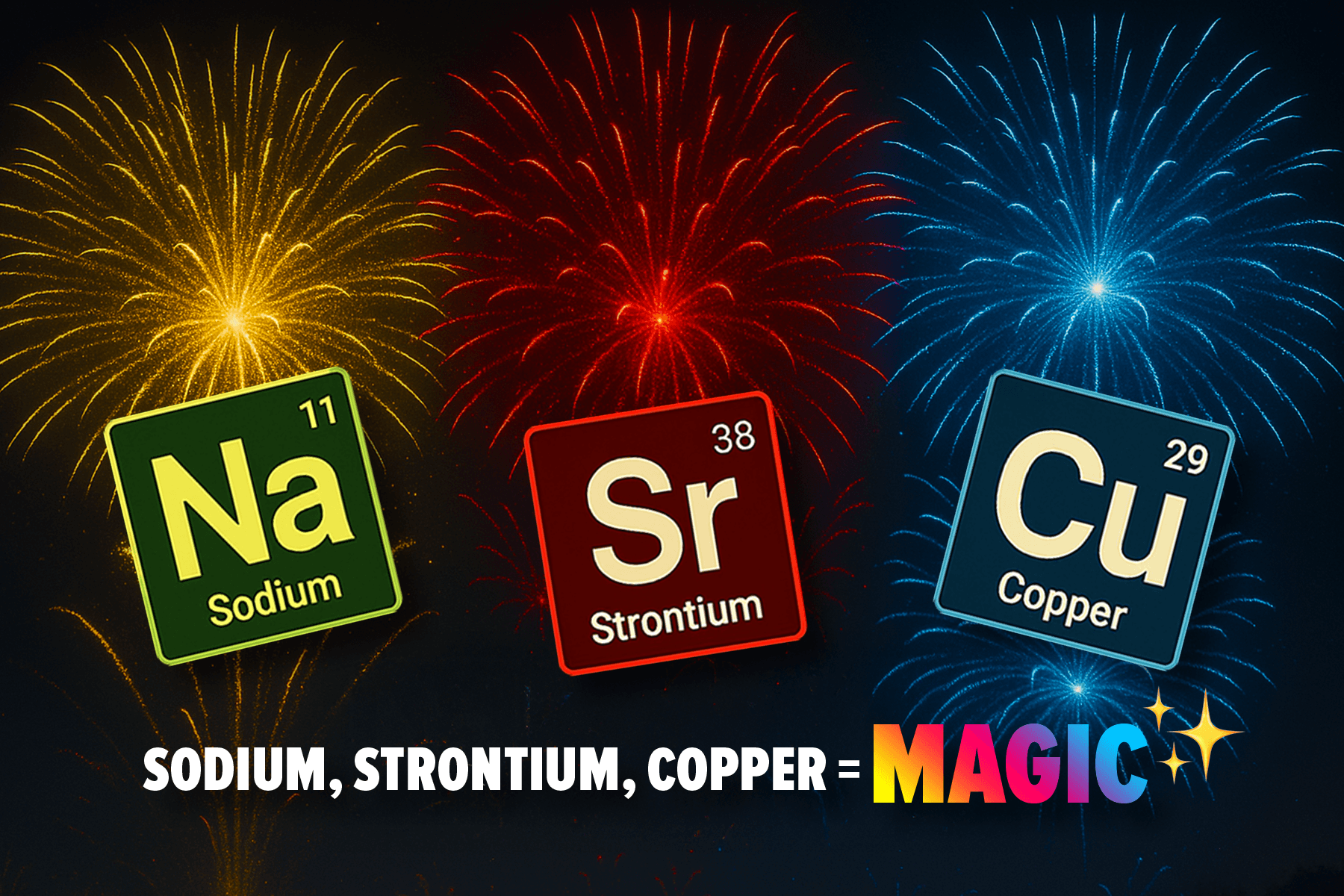 How Are Metallic Salts Used in Fireworks?