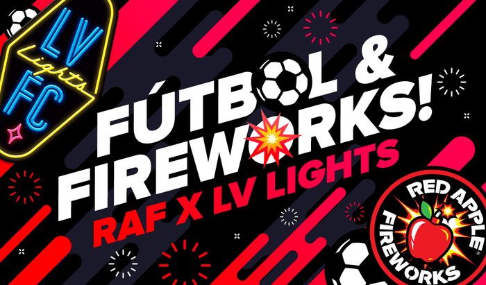 Red Apple Fireworks x LV Lights FC Fireworks Futbol