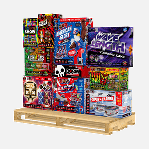 Pallet of Fireworks | Broad Selection of Party Pallet™ Samplers®