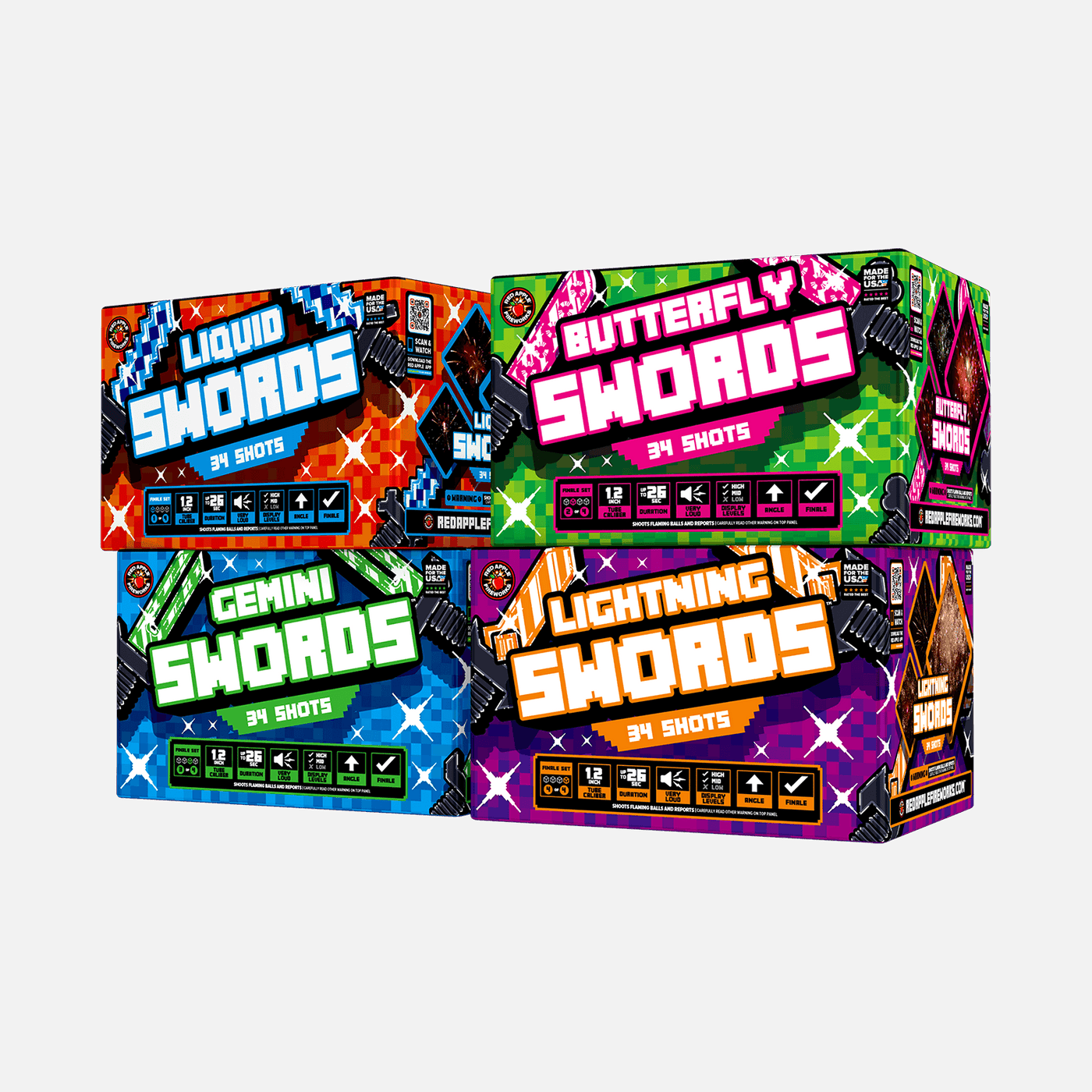 Buy Swords™ 136-Shots XL® Aerial Finale Set® Fireworks Online