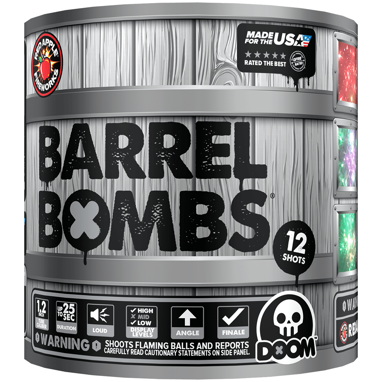 Buy Barrel Bombs® 48-Shots Standard Aerial Finale Set® Fireworks Online ...