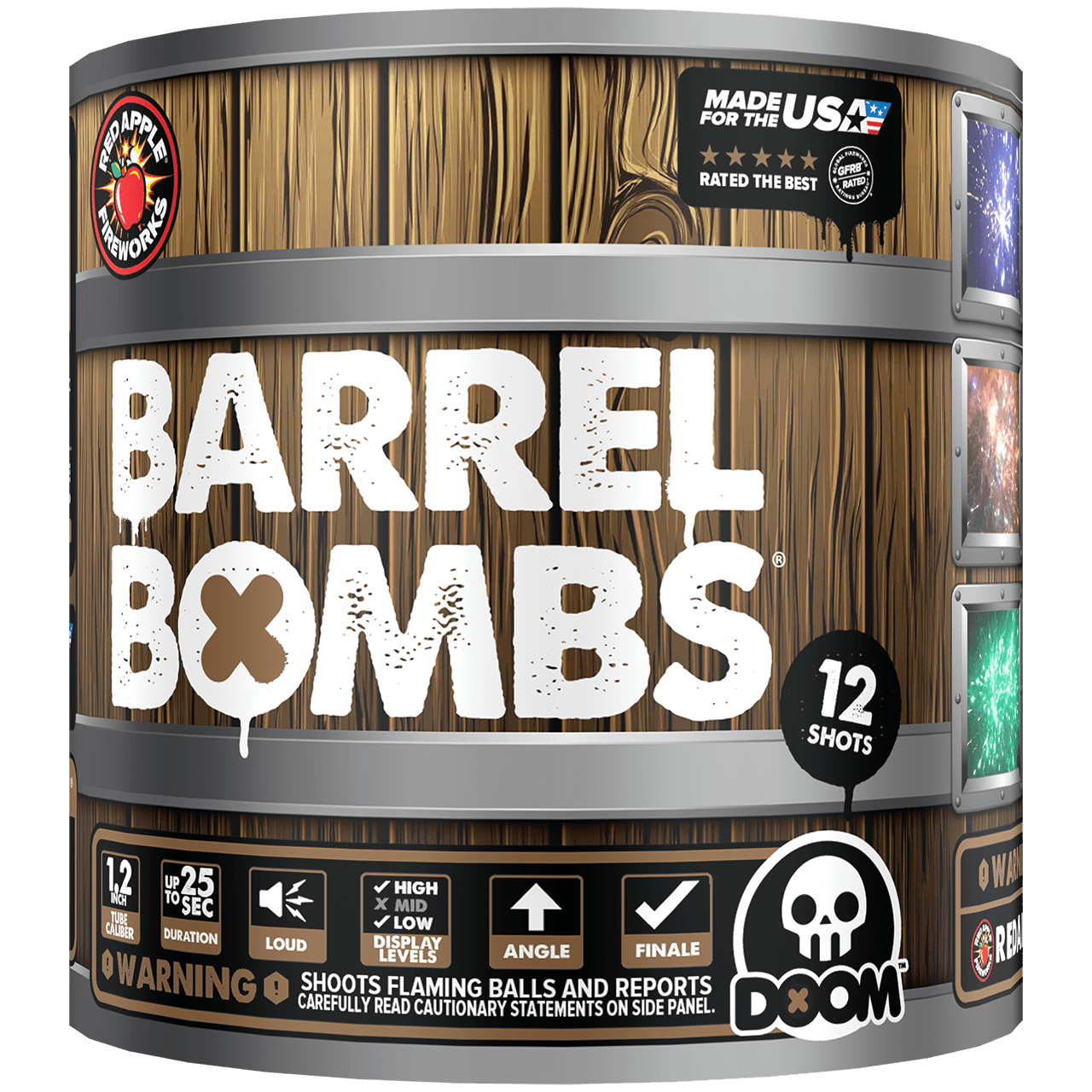 Buy Barrel Bombs® 48-Shots Standard Aerial Finale Set® Fireworks Online ...