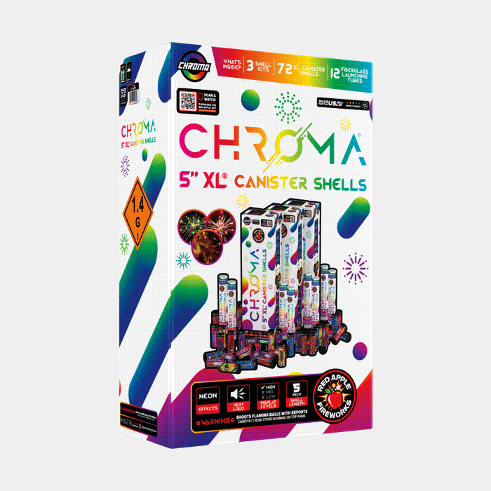 Buy Chroma® 5-Inch XL® Canister Shell Fireworks Online