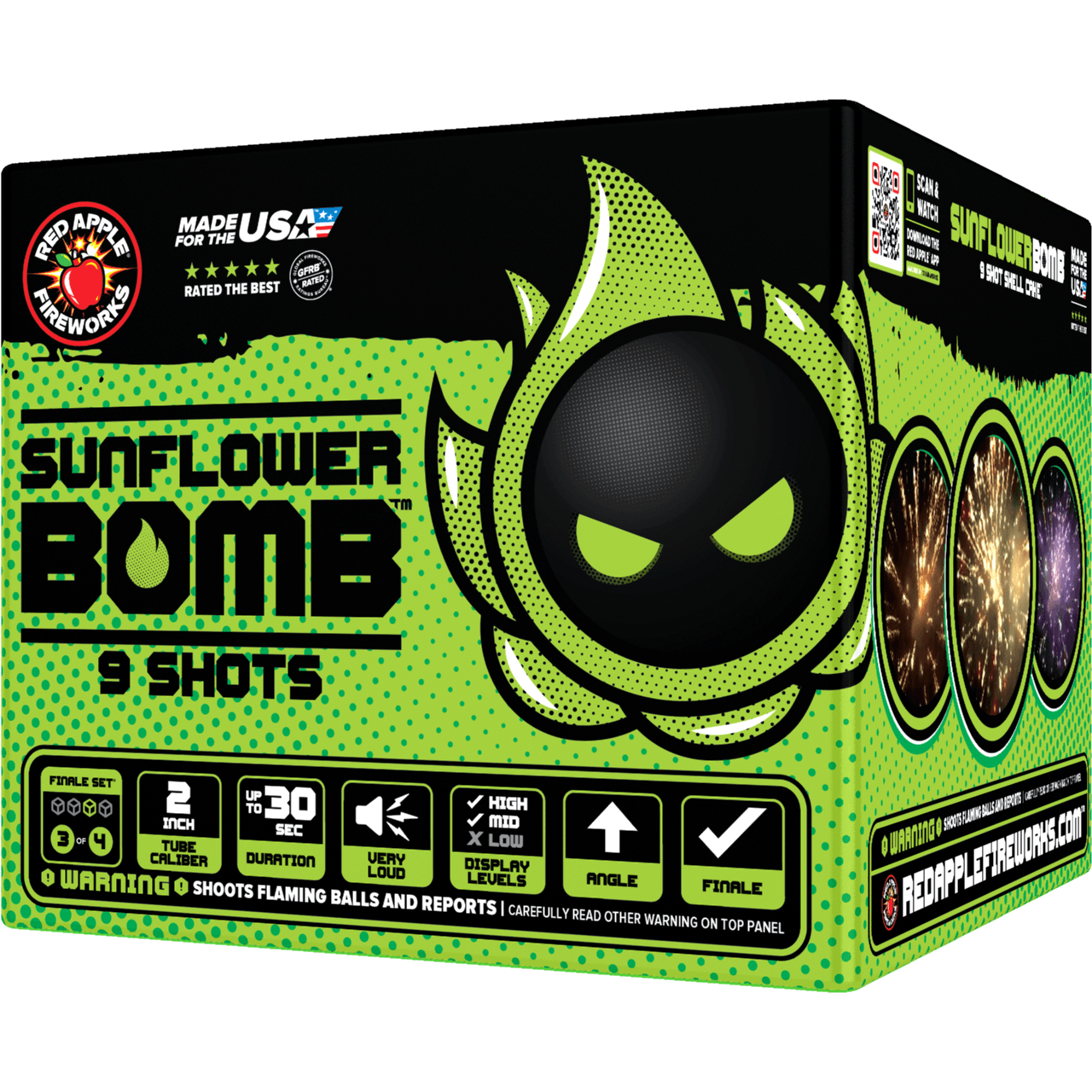 Buy Sunflower Bomb™ 36-Shots Shell Cake Finale Set® Fireworks Online ...