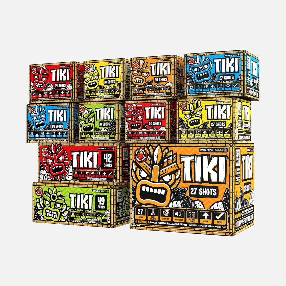 Buy Tiki® Box 296-Shots Sampler® Fireworks Online