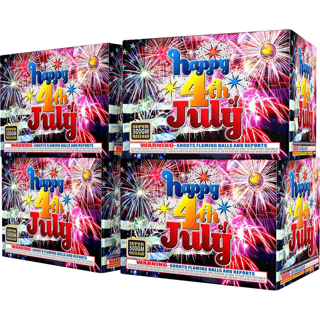 Buy Happy 4th of July 22 Shots XL® Aerial Fireworks by Firehawk Online ...
