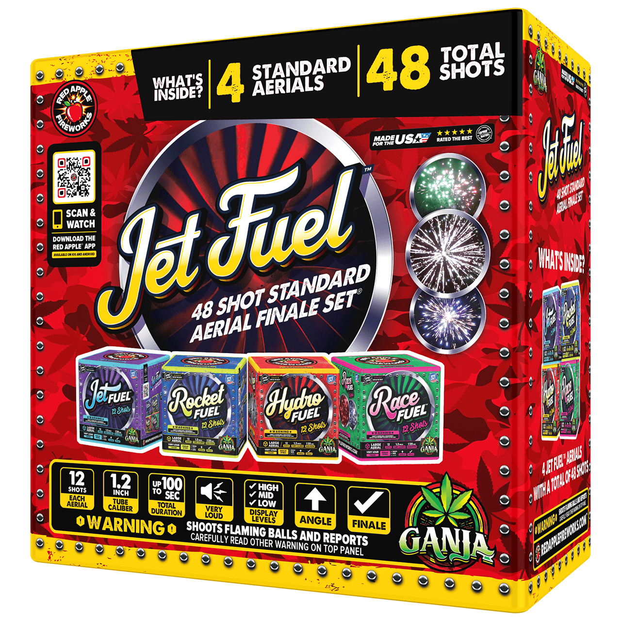 Buy Jet Fuel™ 48-Shots Large Aerial Finale Set® Fireworks Online – Red ...