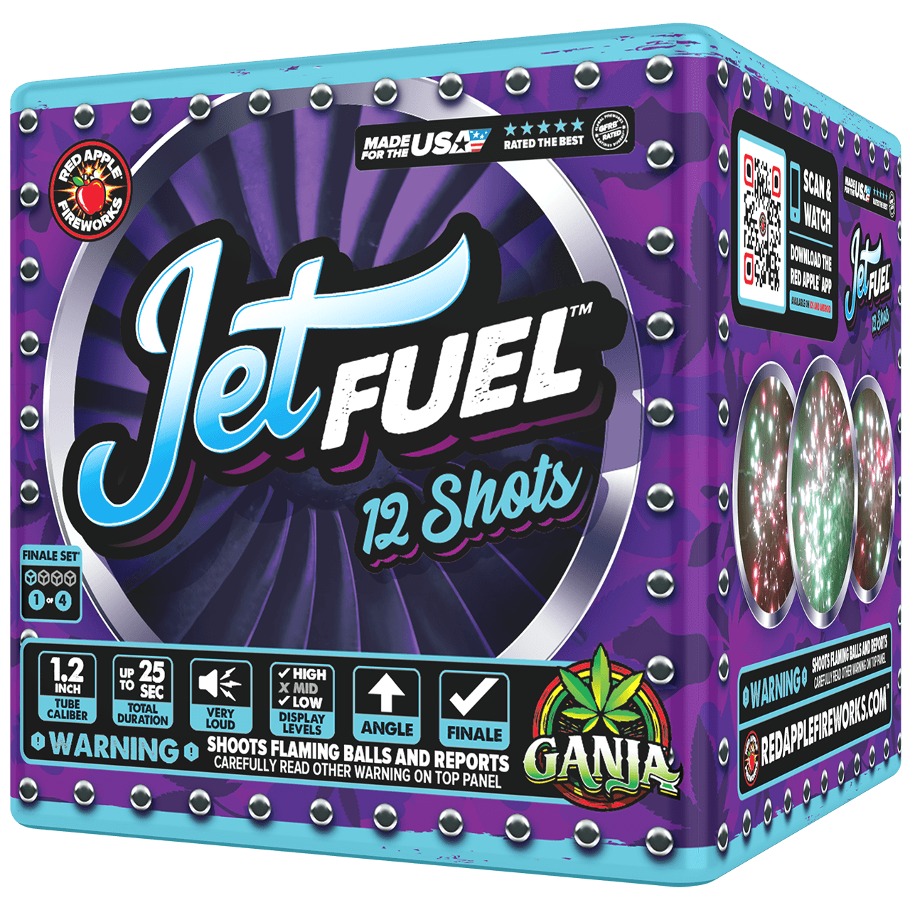 Buy Jet Fuel™ 48-Shots Large Aerial Finale Set® Fireworks Online – Red ...