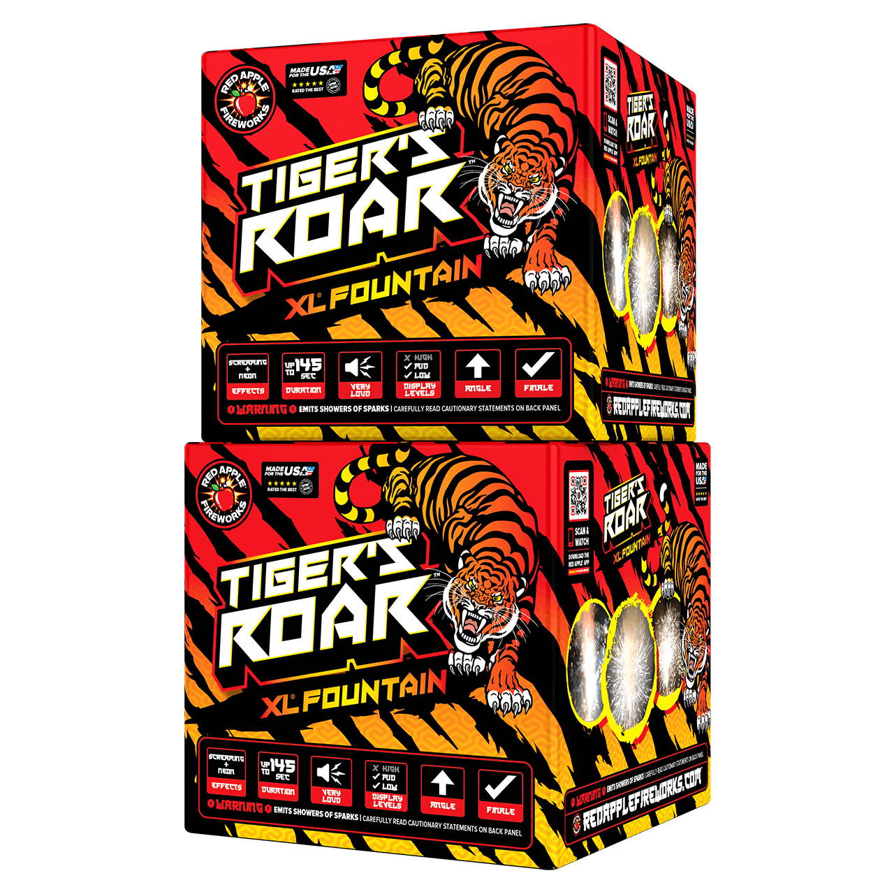 Buy Tiger's Roar™ XL® Fountain Fireworks Online – Red Apple® Fireworks