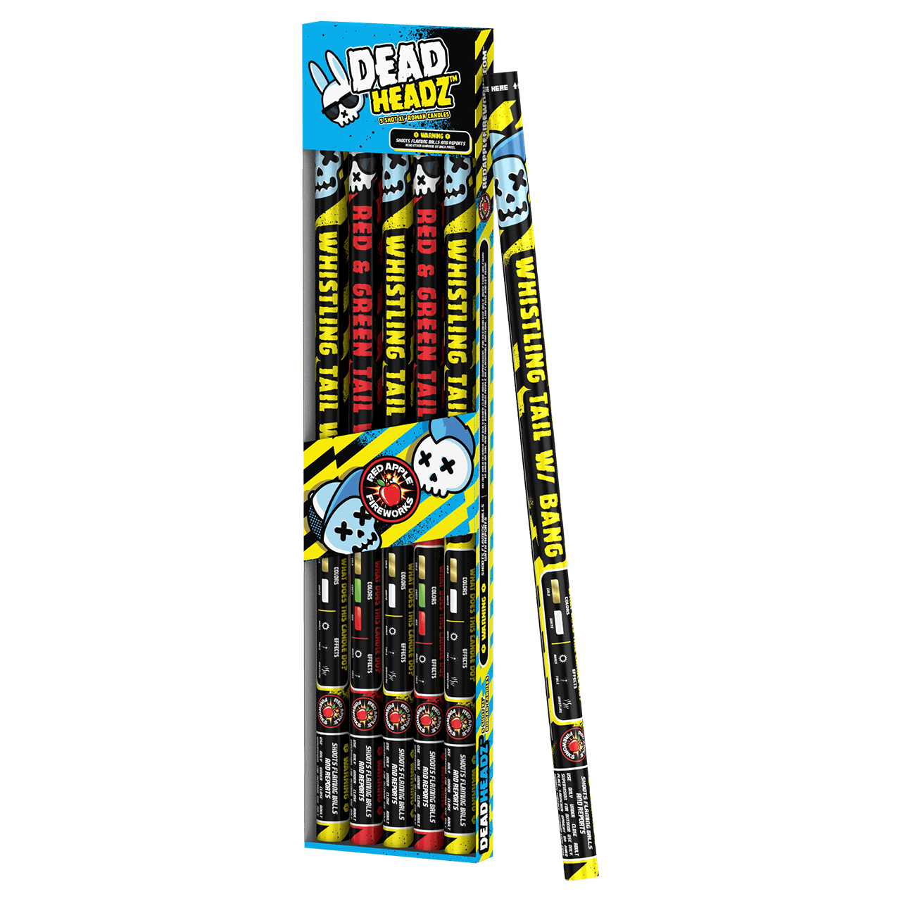 Buy Dead Headz™ 5-Shots XL® Roman Candle Fireworks Online – Red Apple ...
