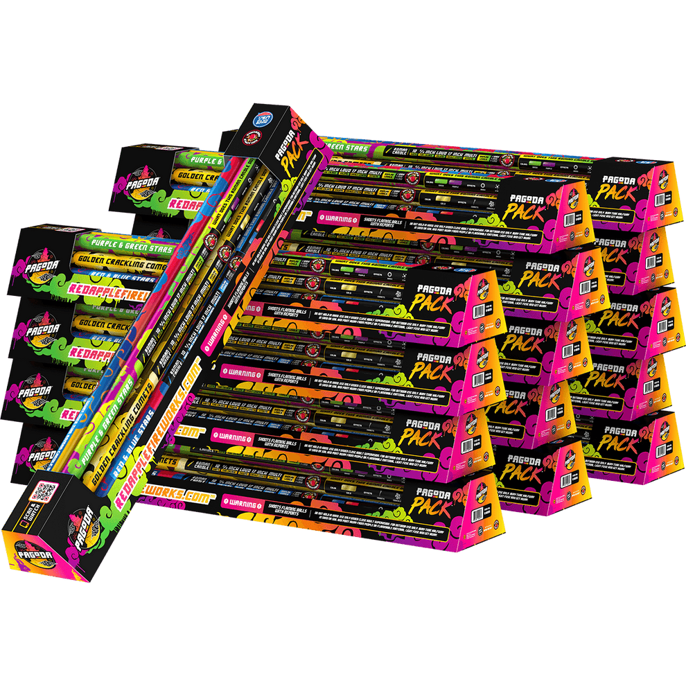 Buy Pagoda® Pack 10-Shots Roman Candle Firework Packs Online – Red ...