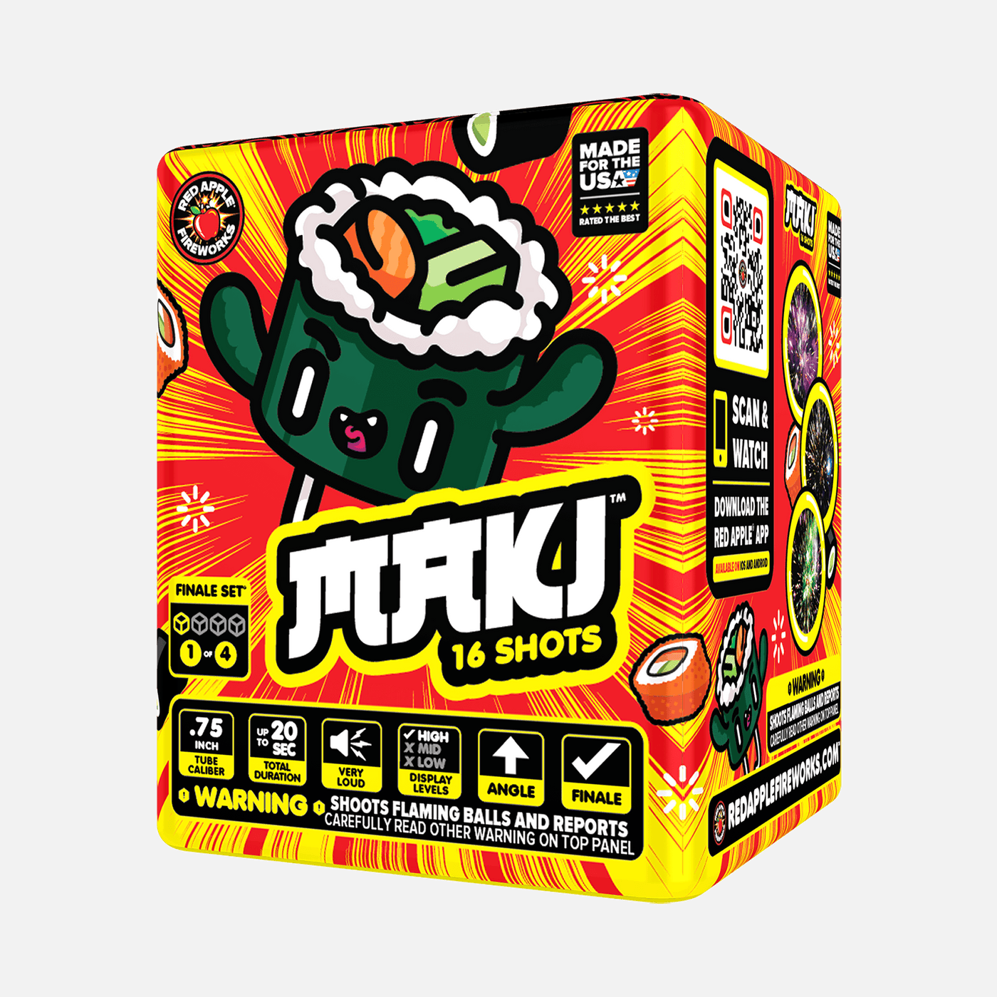 Buy Sushi™ 64-Shots Standard Aerial Finale Set® Fireworks Online