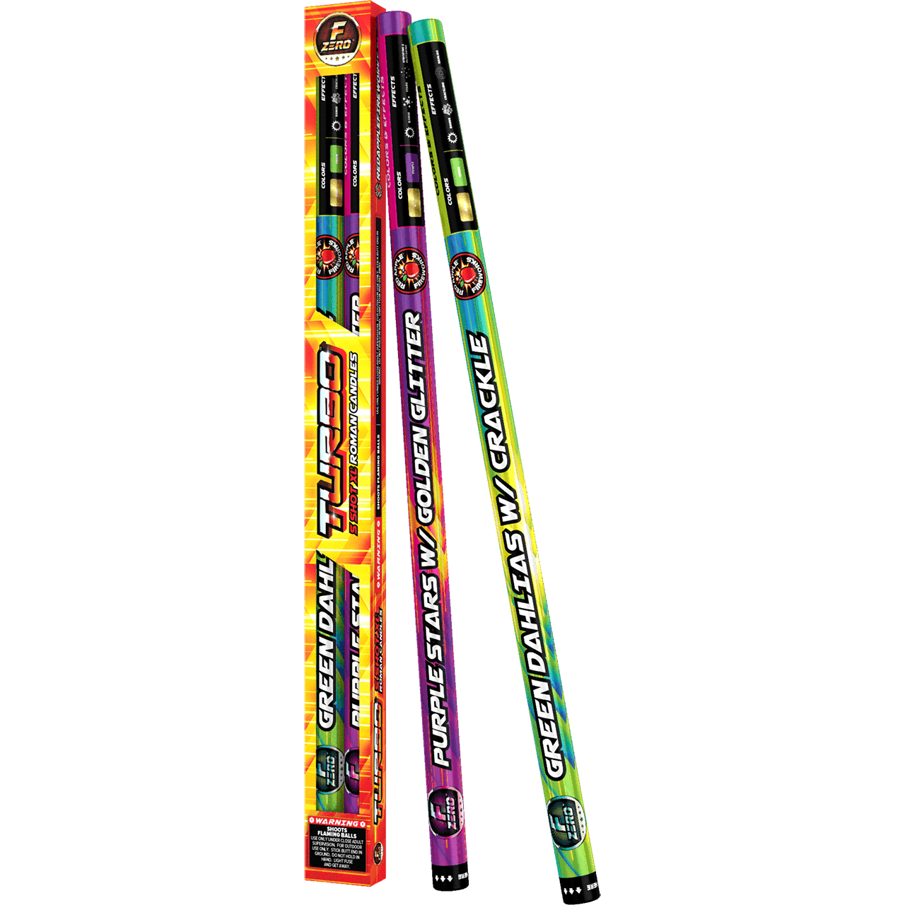 Buy F-Zero® Turbo 5 Shots XL® Roman Candle Fireworks Online – Red Apple ...