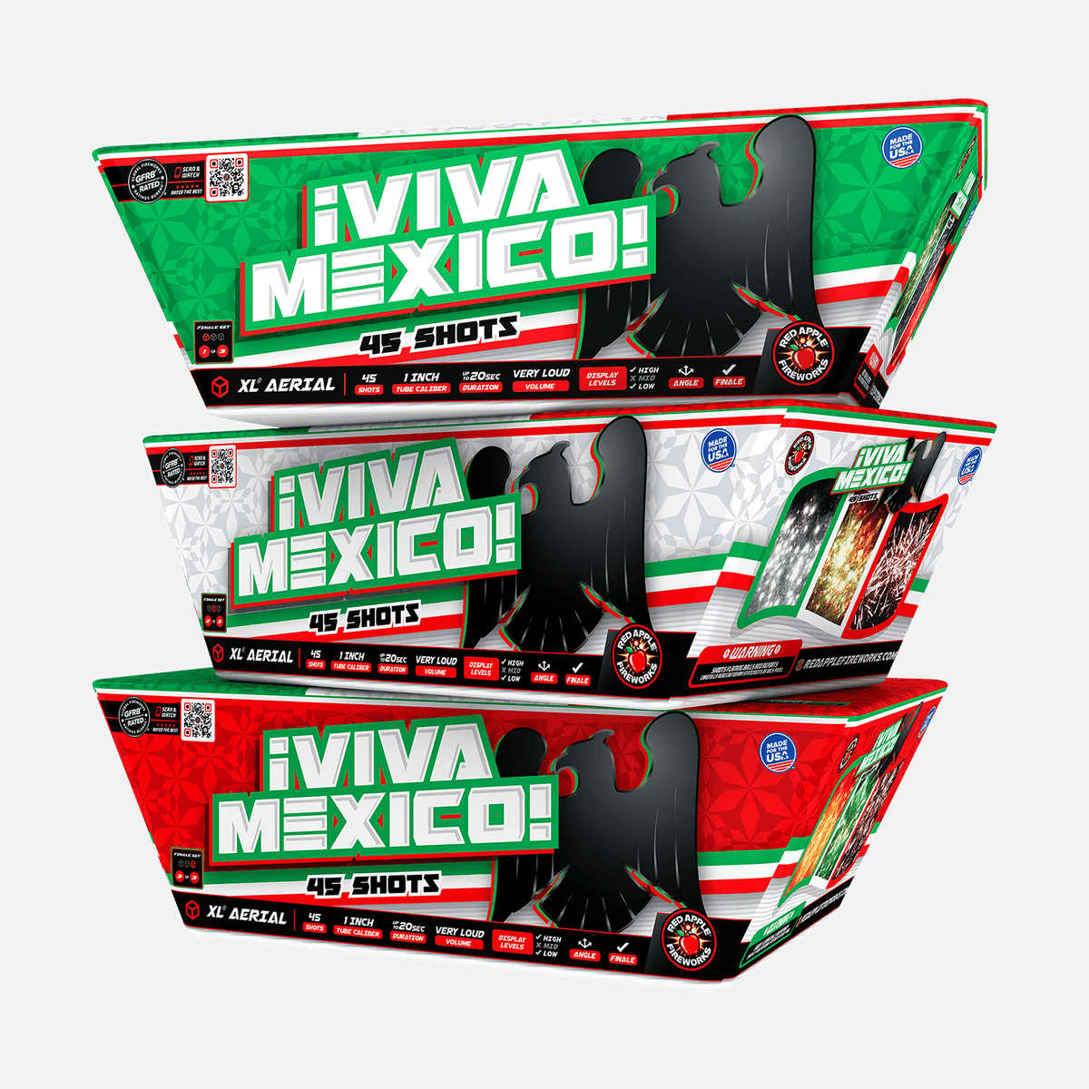Buy Viva Mexico®! 135-Shots XL® Aerial Finale Set® Fireworks Online