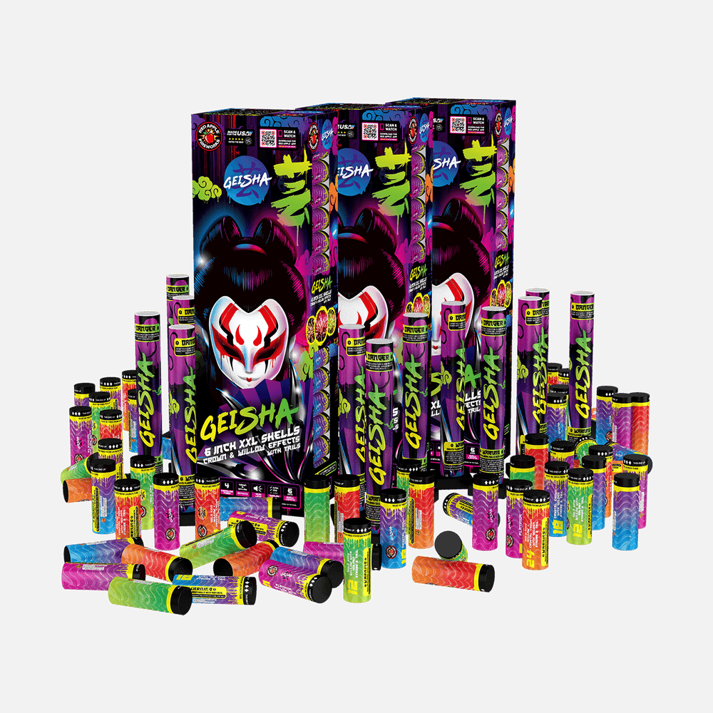 Buy Geisha® 6-Inch XXL™ Canister Shell Fireworks Online