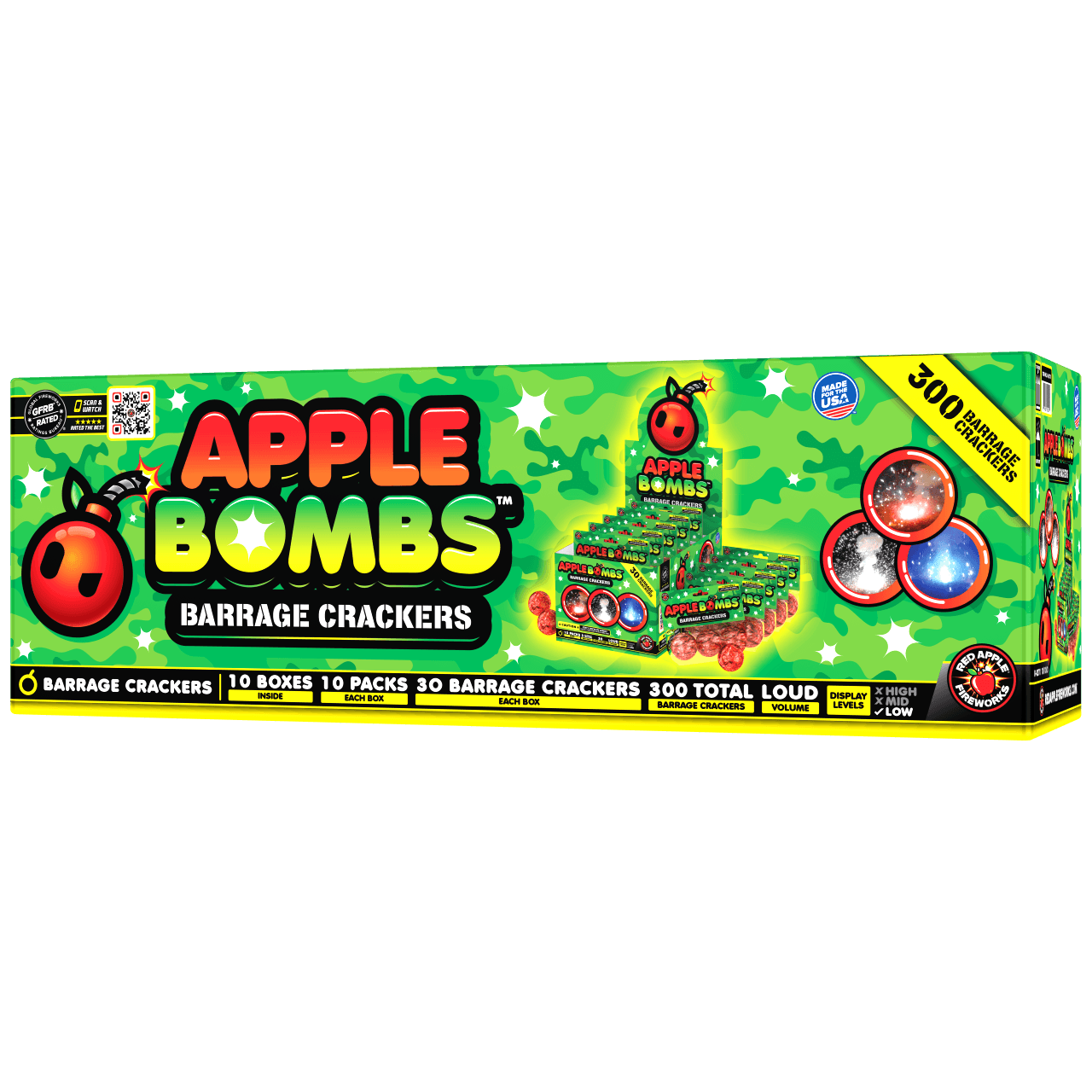 Buy Apple Bombs™ Crackling Ball Fireworks Online – Red Apple® Fireworks