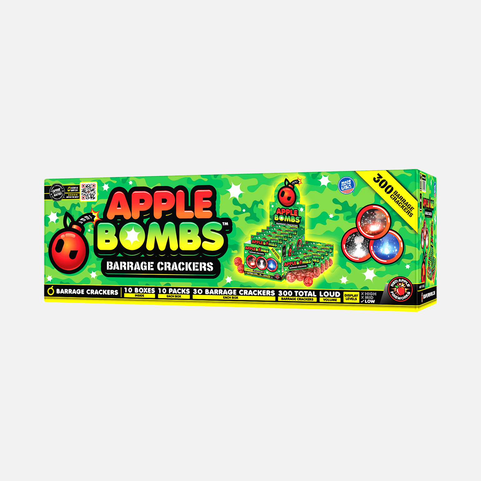 Apple Bombs Crackling Balls – Red Apple Fireworks