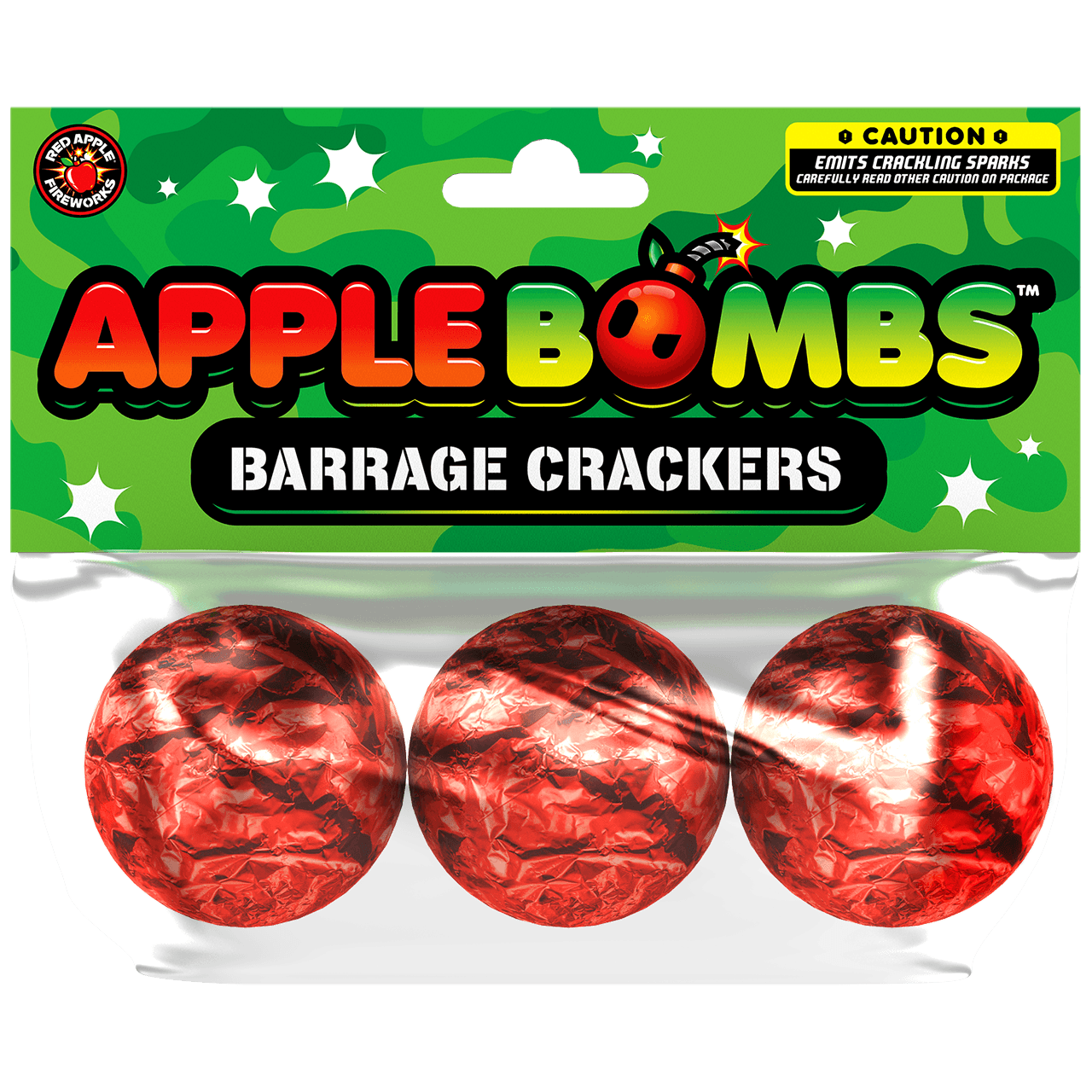 Buy Apple Bombs™ Crackling Ball Fireworks Online – Red Apple® Fireworks