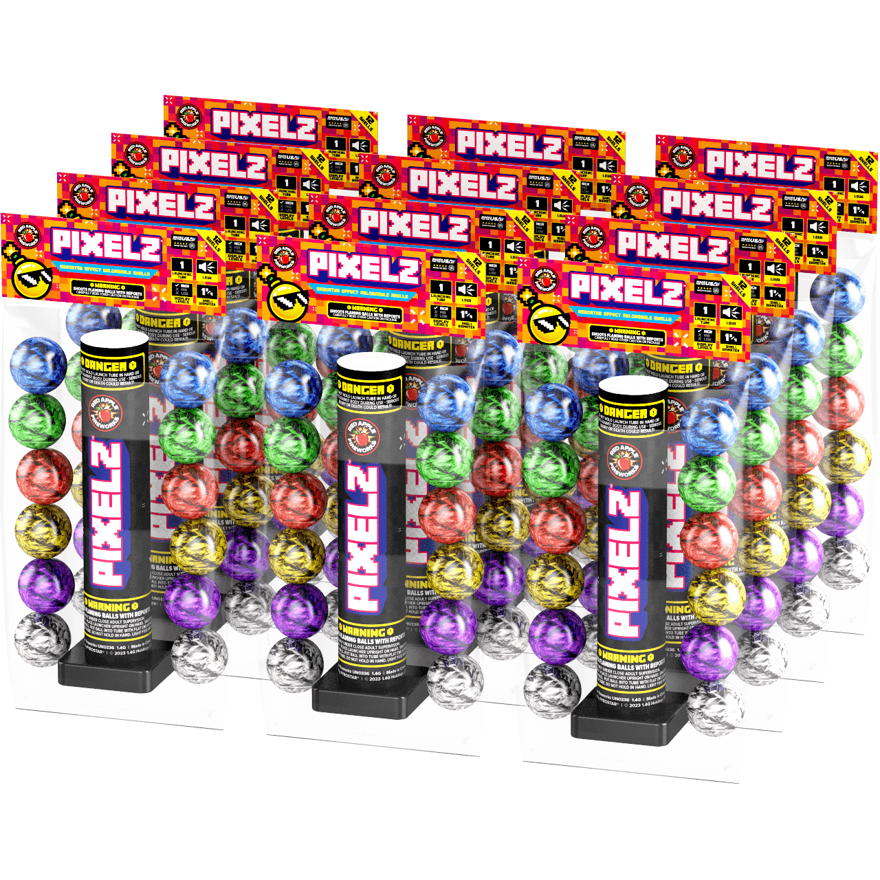 Buy Pixelz™ Bagged Artillery Shell Fireworks Online – Red Apple® Fireworks