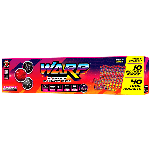Experience the Power of Warp XL Rockets – Red Apple® Fireworks
