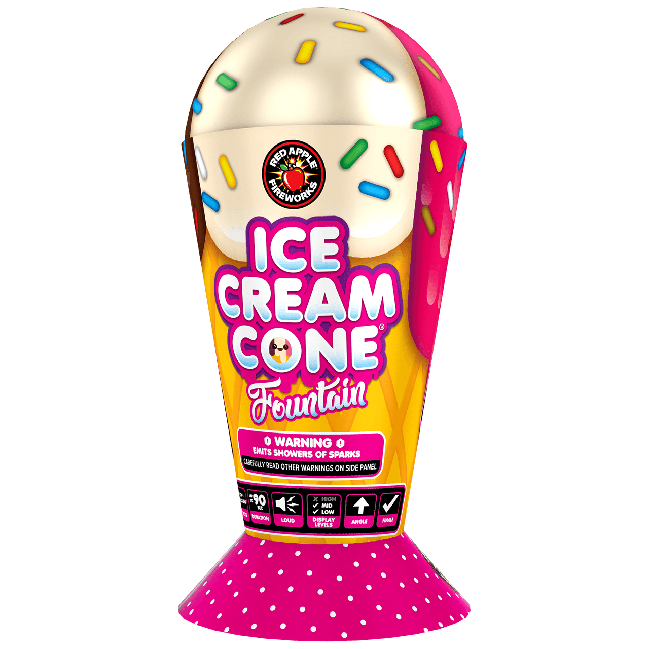 Buy Ice Cream Cone® Fountain Fireworks Online – Red Apple® Fireworks