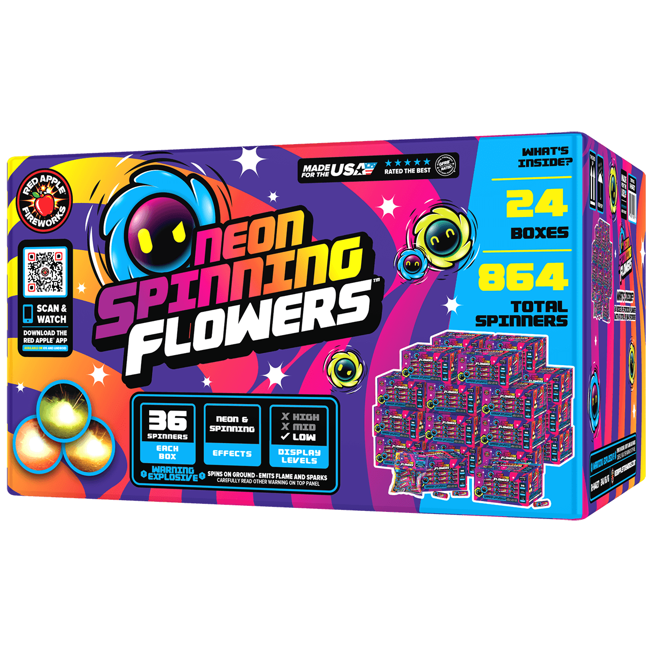Shop Our Spinning Flowers™ Fireworks – Red Apple® Fireworks