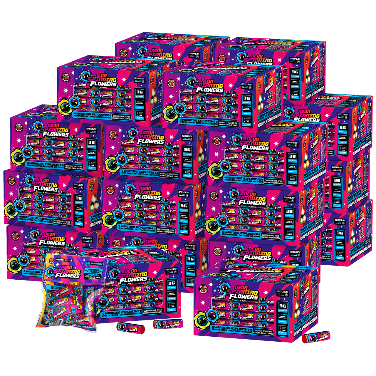 Shop Our Spinning Flowers™ Fireworks – Red Apple® Fireworks