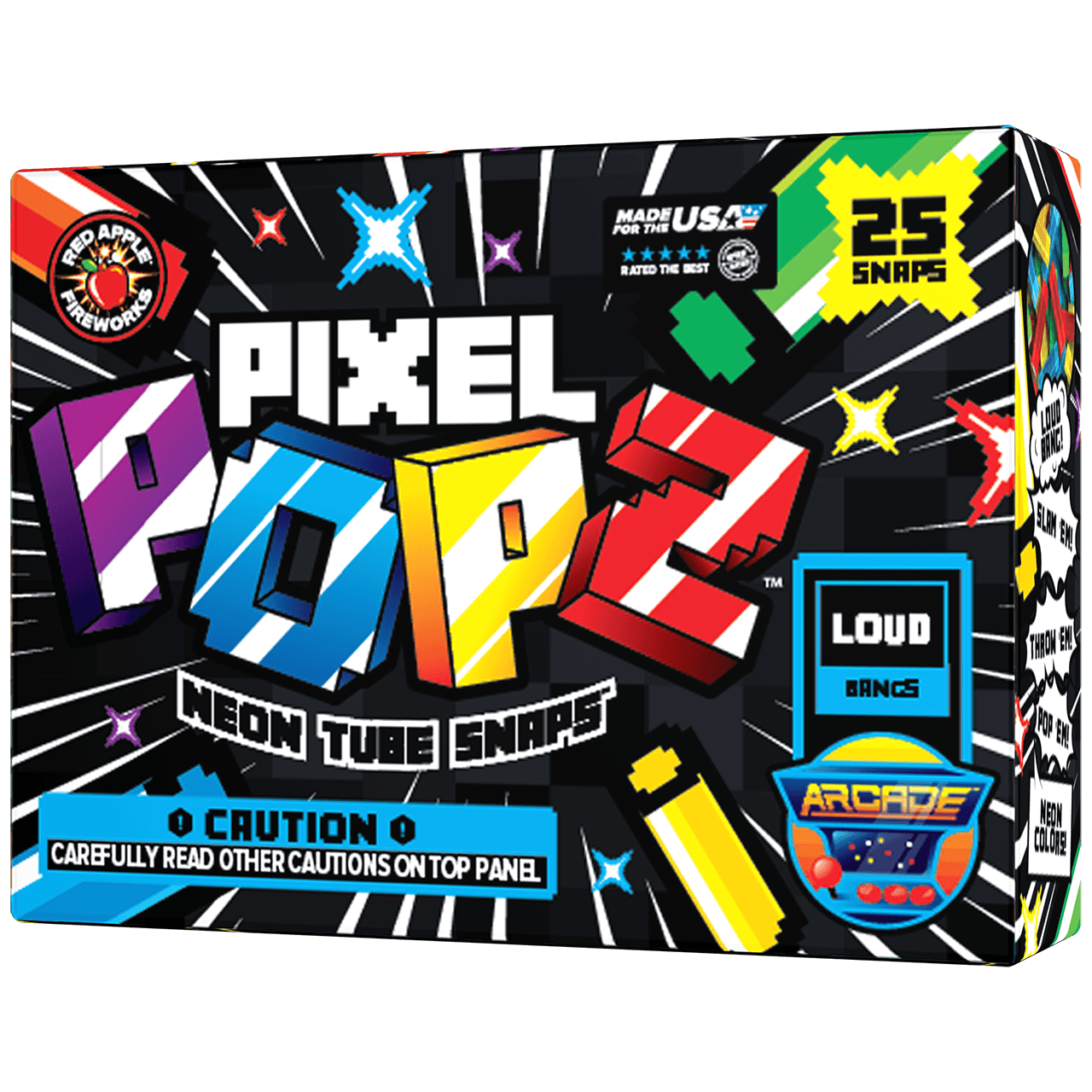 Buy Pixel Popz™ Neon Tube Snap Fireworks Online – Red Apple® Fireworks