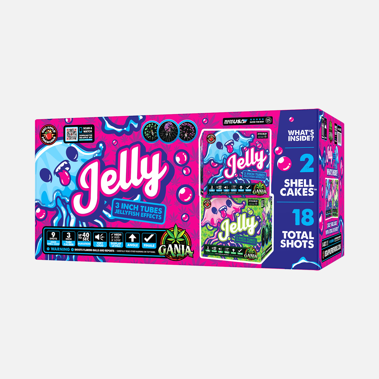 Buy Jelly™ 9 Shots Large Shell Cake Fireworks Online