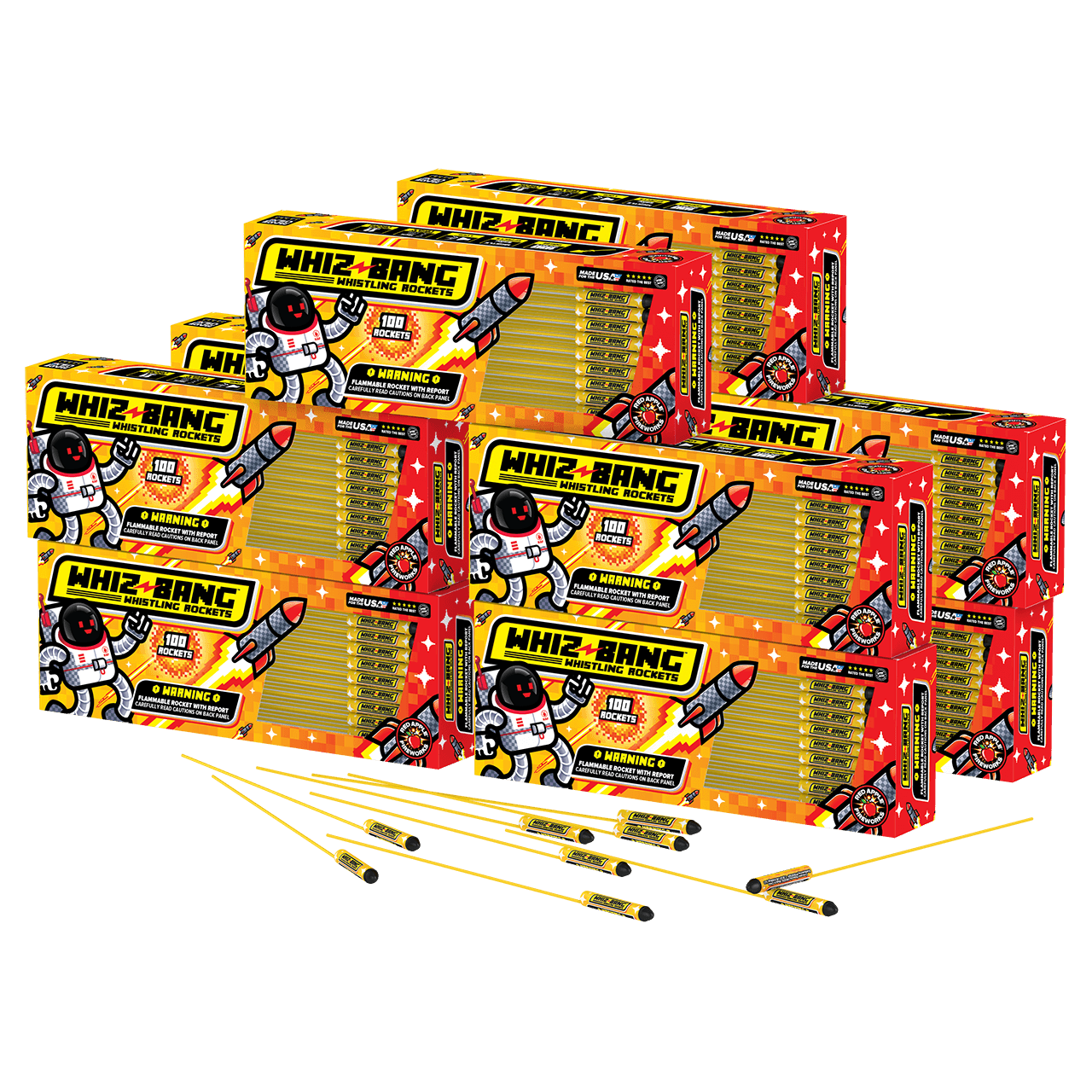 Buy Whiz-Bang™ Whistling Bottle Rocket Fireworks Online – Red Apple ...