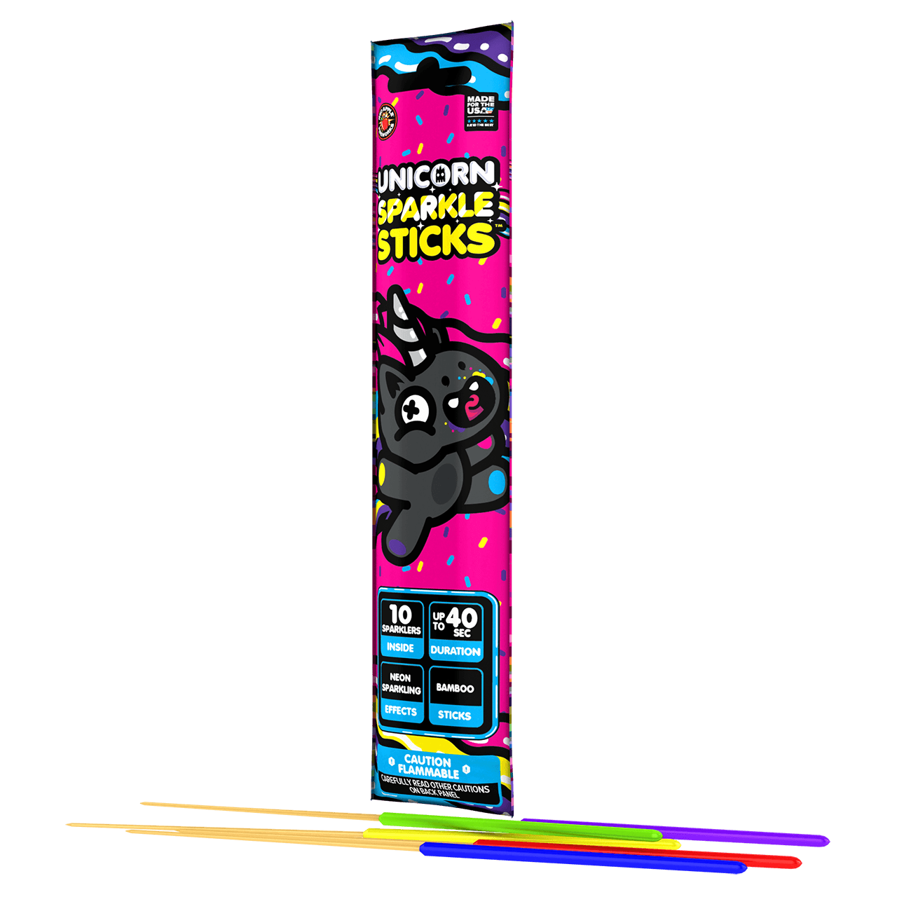 Buy Unicorn® Sparkle Stick Sparkler Fireworks Online – Red Apple® Fireworks