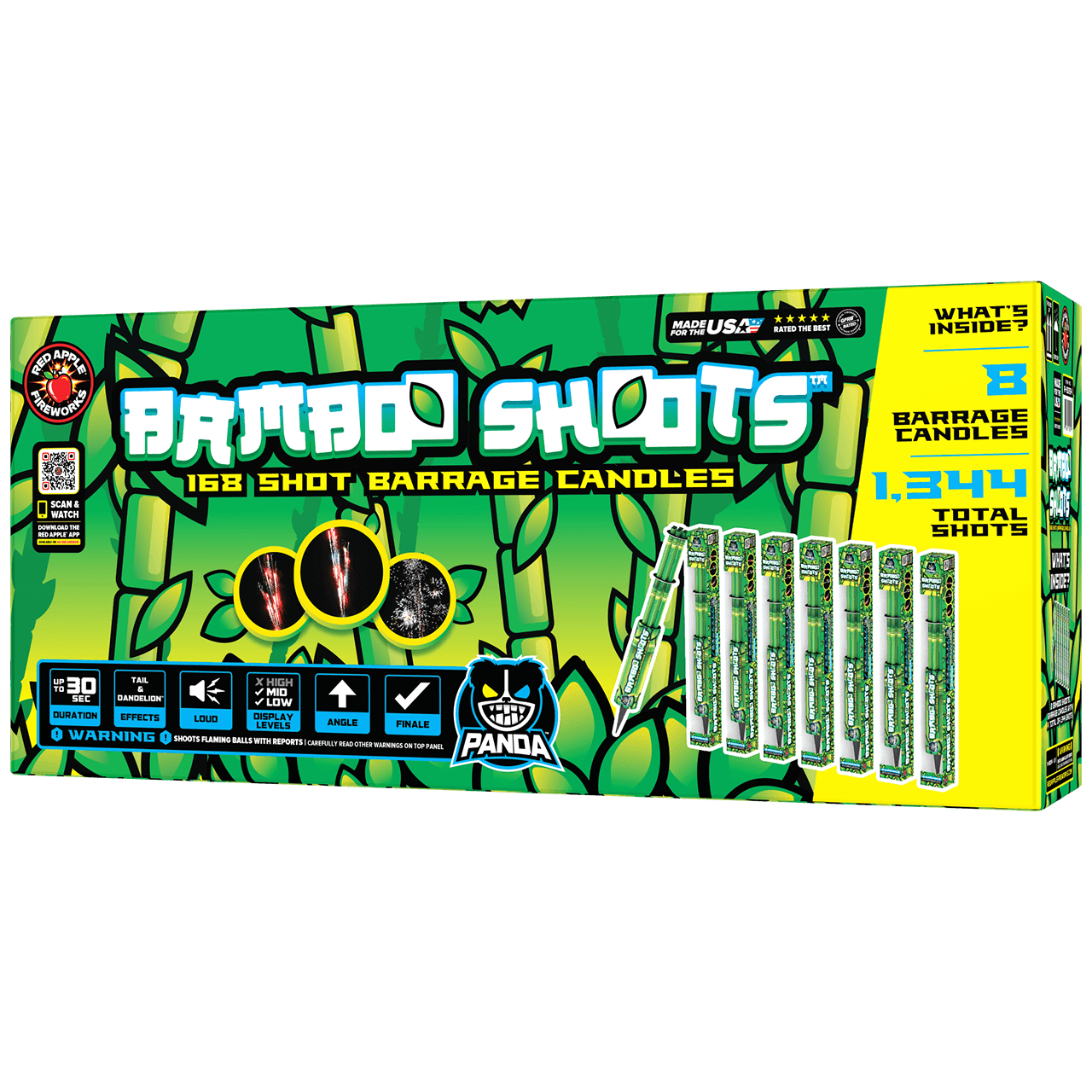 Buy Bamboo Shoots™ 168 Shots Barrage Candle (Gatling Style) Fireworks ...