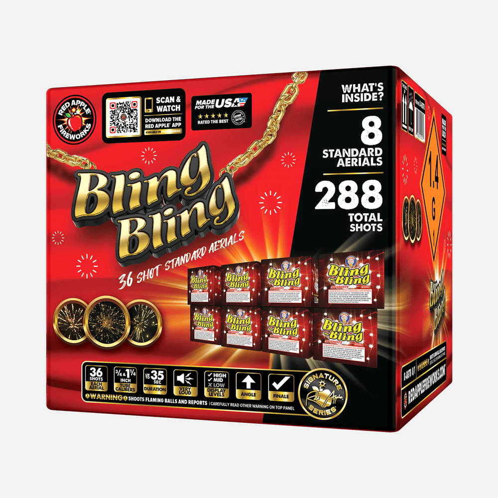 Buy Bling Bling 36 Shots Standard Aerials by Brother Fireworks Online