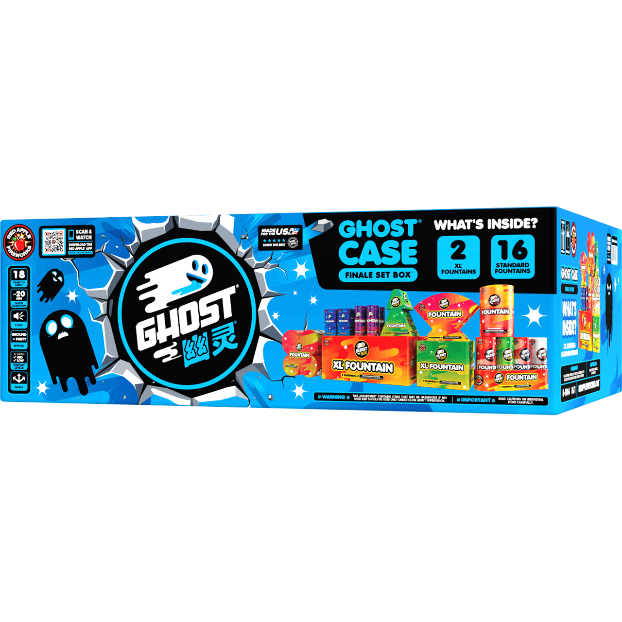 Buy Ghost® Case Sampler® Fireworks Online – Red Apple® Fireworks