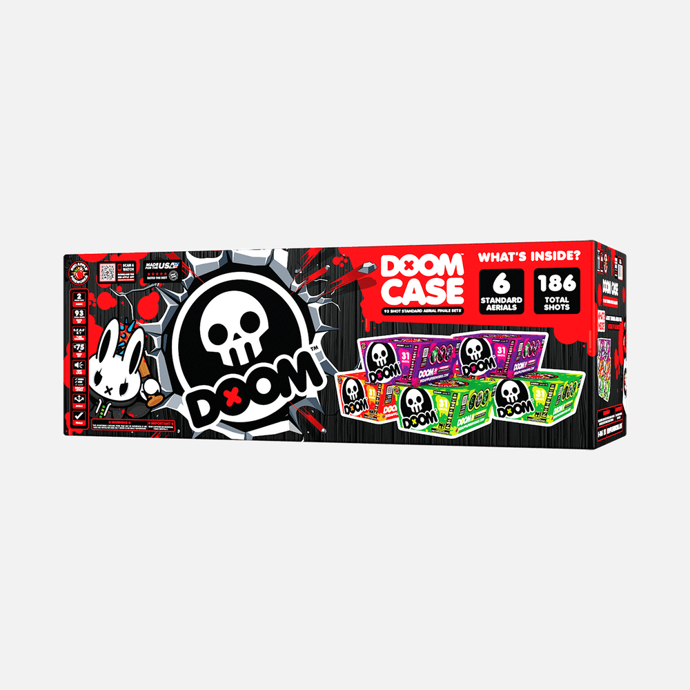 Doom Case 93 Shot XL Aerial Finale Set – Red Apple