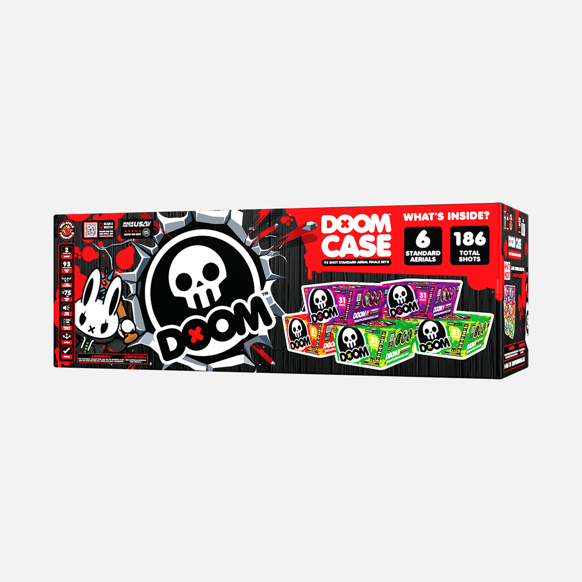Doom Case 93 Shot XL Aerial Finale Set – Red Apple