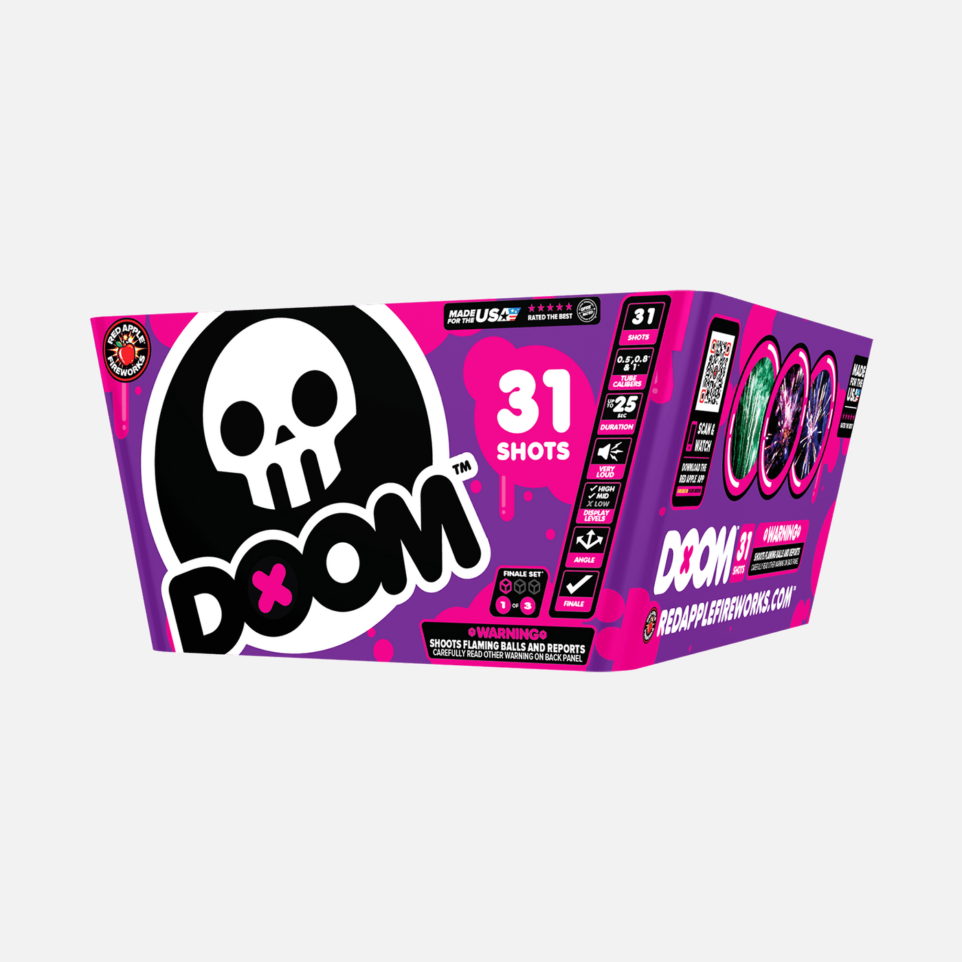Doom Case 93 Shot XL Aerial Finale Set – Red Apple