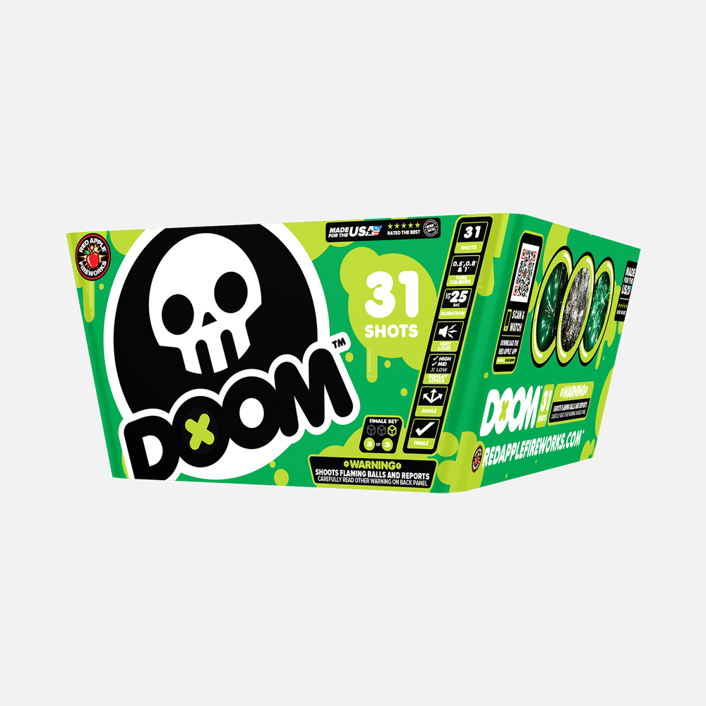Doom Case 93 Shot XL Aerial Finale Set – Red Apple