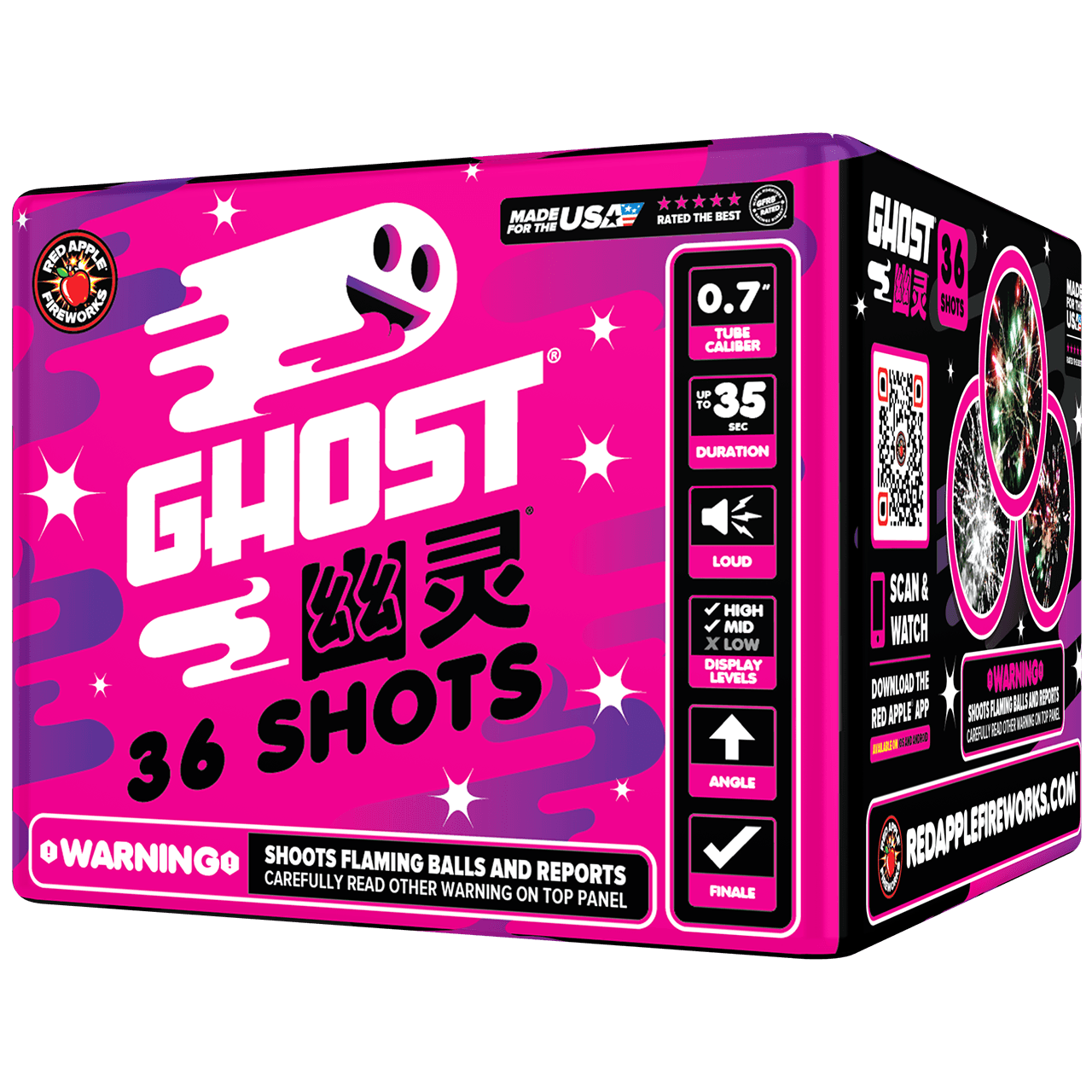 Buy Ghost® 36 Shot Standard Aerial Fireworks Online – Red Apple® Fireworks