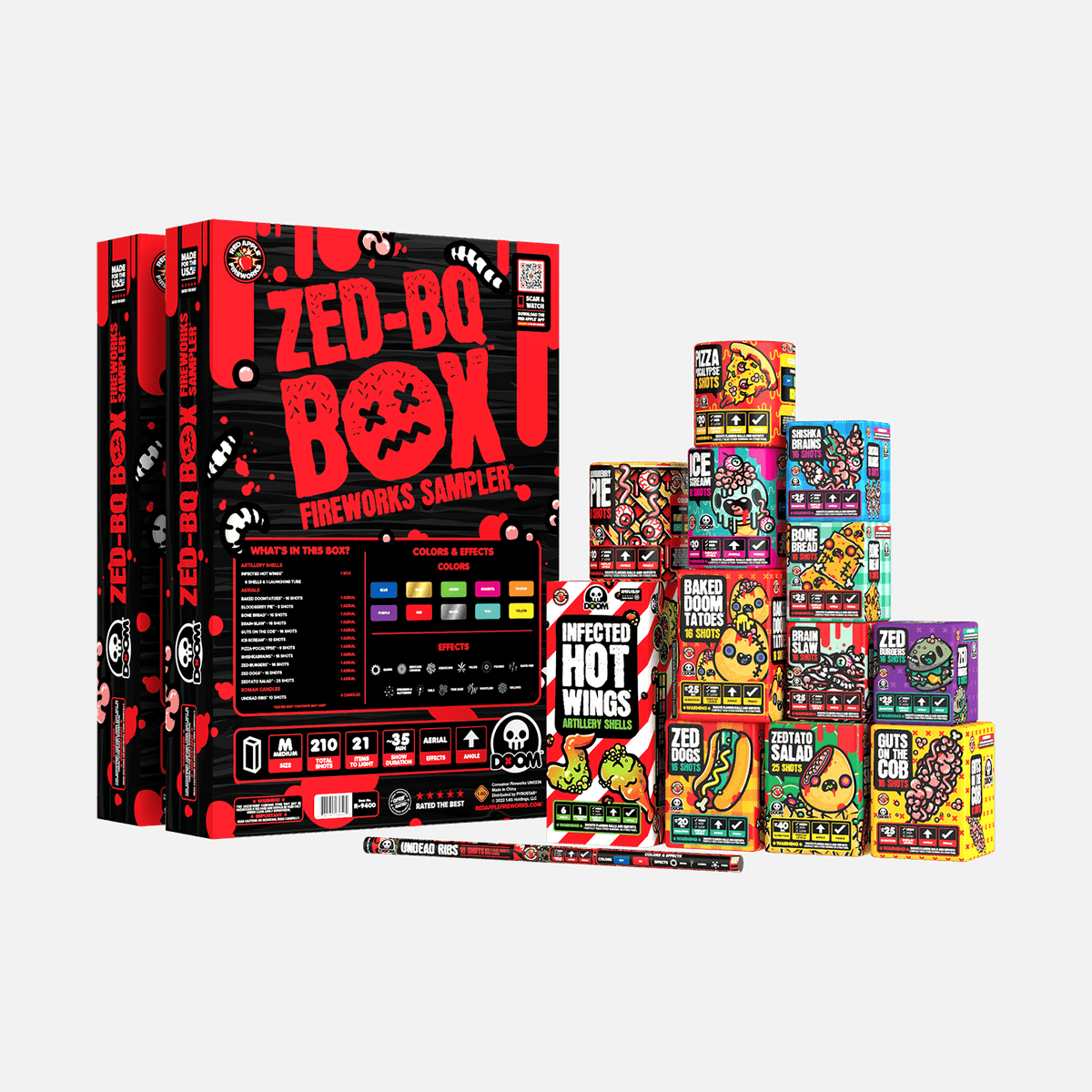 Buy Zed-BQ™ BOX Fireworks Sampler® Fireworks Online