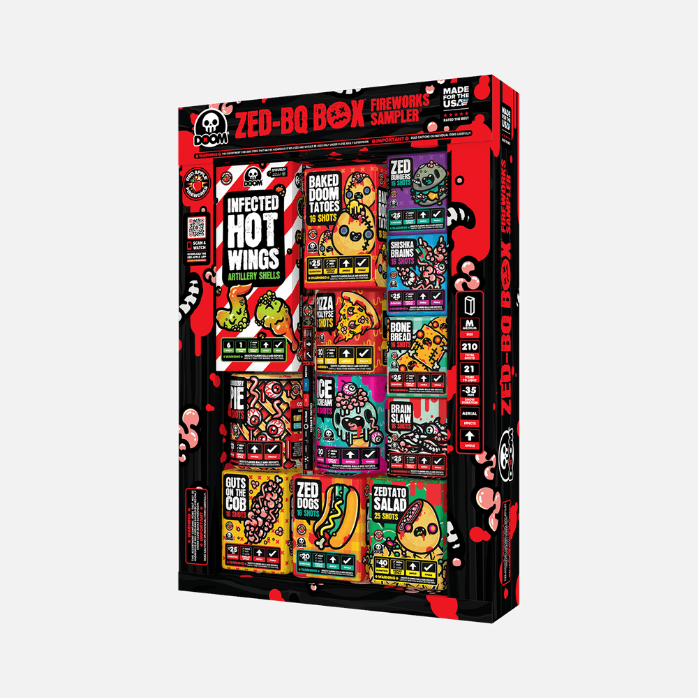 Buy Zed-BQ™ BOX Fireworks Sampler® Fireworks Online