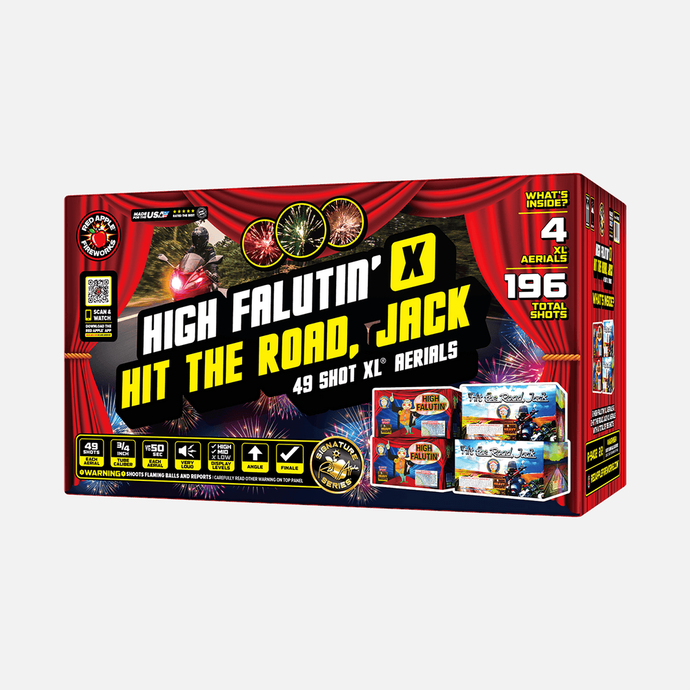 Buy Hit The Road Jack X High Falutin XL® Aerial Fireworks Online