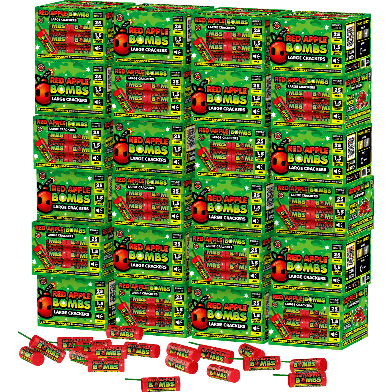 Buy Red Apple® Bombs M-1000 Firecrackers in Box Fireworks Online – Red ...