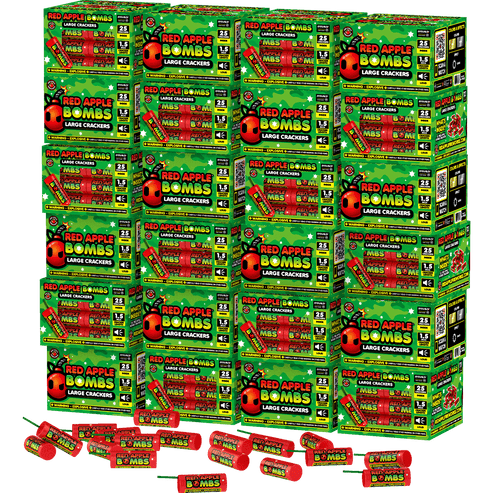 Buy Red Apple® Bombs M-1000 Firecrackers in Box Fireworks Online – Red ...