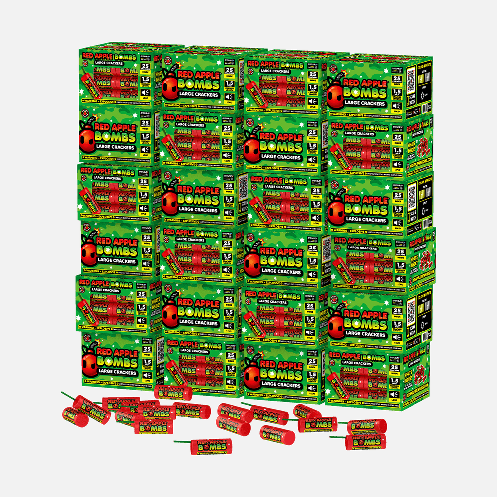 Buy Red Apple® Bombs M-1000 Firecrackers in Box Fireworks Online