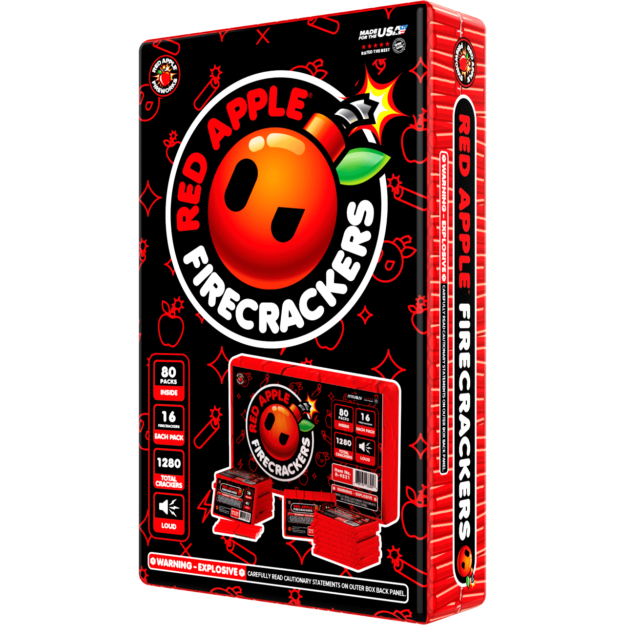 Buy Shop Red Apple® Fireworks Bombs - Full Brick Flash Crackers Online