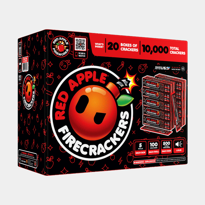 Buy Get the Red Apple® Fireworks Bombs 100 Strip Flash Crackers Online