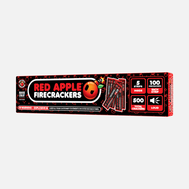 Buy Get the Red Apple® Fireworks Bombs 100 Strip Flash Crackers Online
