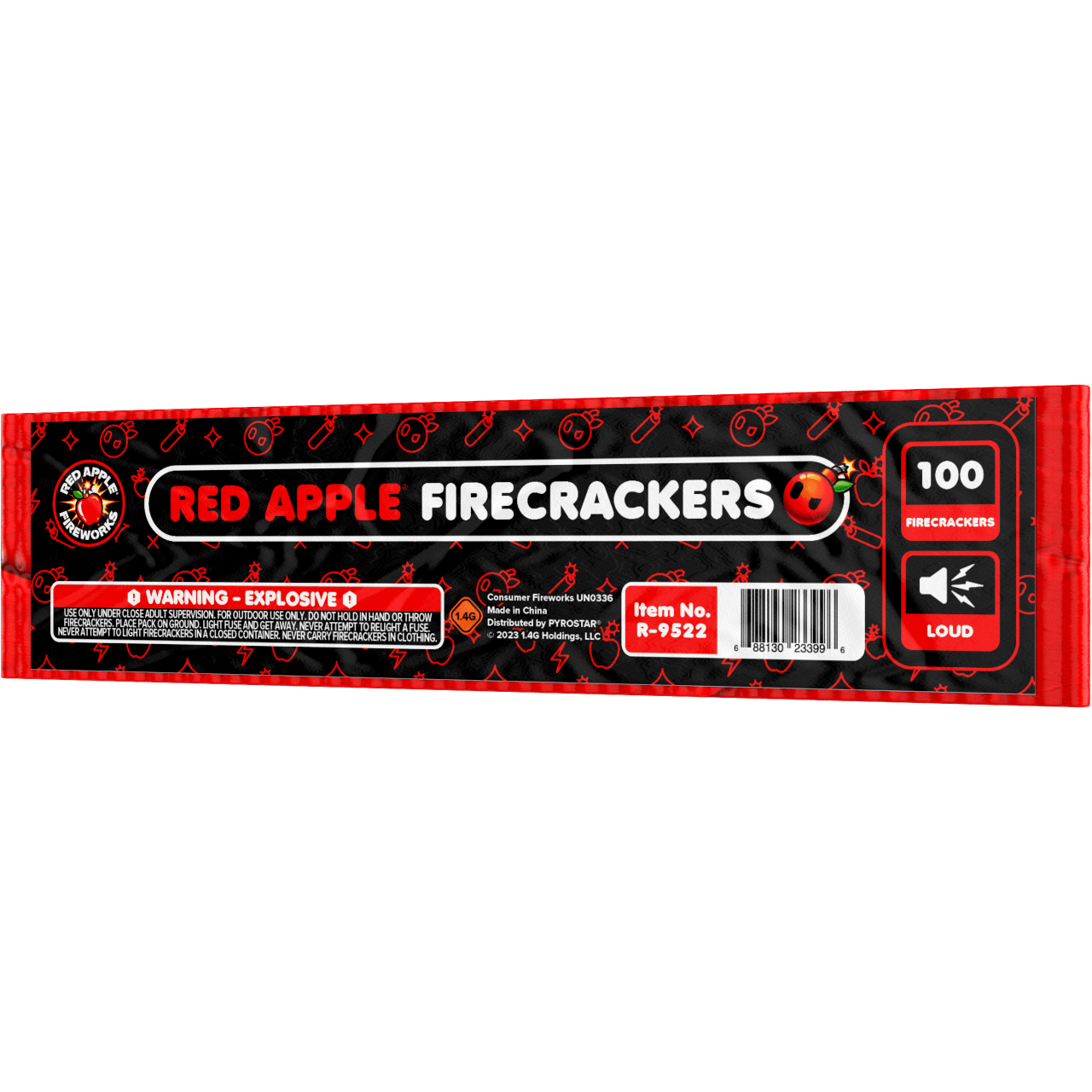 Buy Get the Red Apple® Fireworks Bombs 100 Strip Flash Crackers Online
