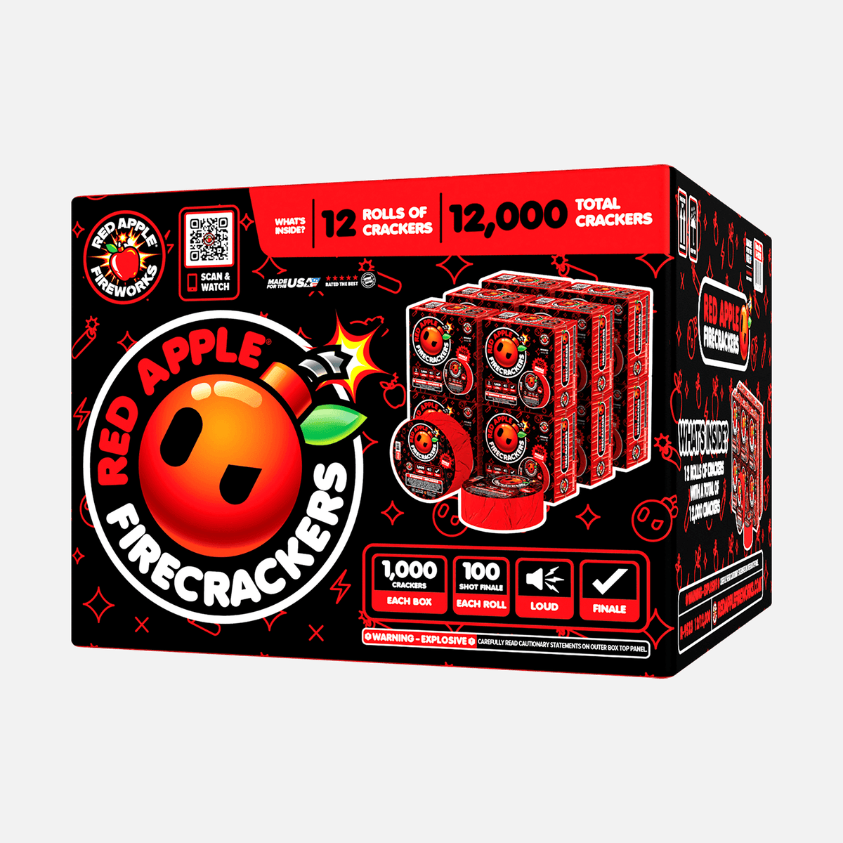Shop Red Apple® Bombs 1,000 Roll Flash Crackers with Finale